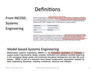 Interface management incose2014_lisi | PPT