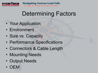 Navigating Custom Load Cells Presentation | PPT