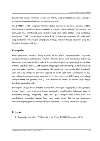 Interface OTN untuk IP over DWDM | PDF