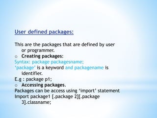 Interface &packages | PPT