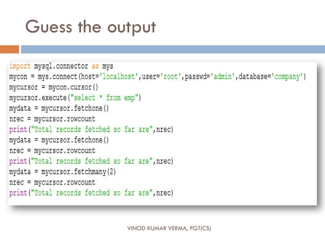 Interface Python With Mysqlpdf