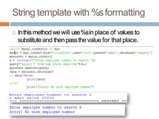 Interface Python with MySQL connectivity.pptx