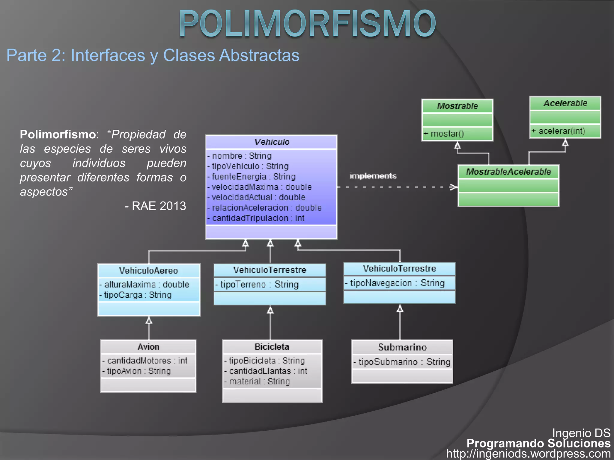 Polimorfismo Clases Abstractas Ppt 