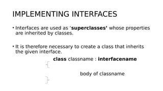 Interfaces .net | Programming Languages | Computing