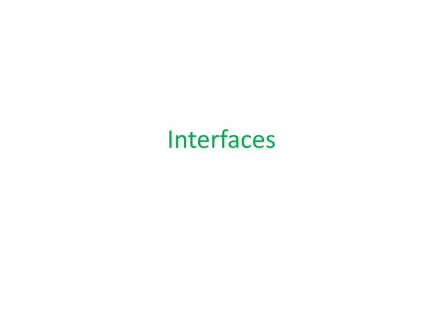 Java Interface | PPT