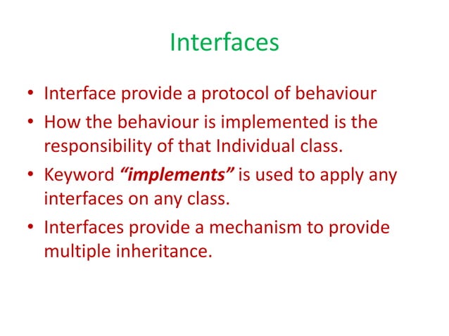Java Interface | PPT