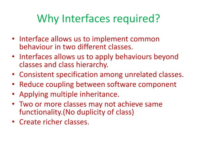 Java Interface | PPT