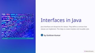Interfaces-in-Java.for engineering students pptx | PPT
