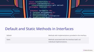 Interfaces-in-Java.for engineering students pptx | PPTX | Programming Languages | Computing
