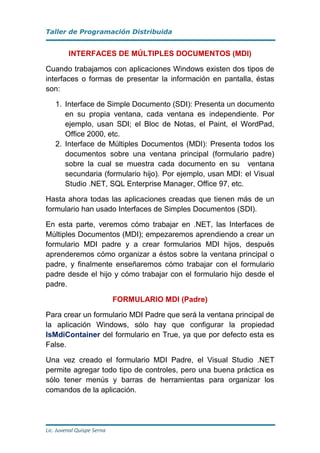 Interfaces de múltiples documentos (mdi) | PDF