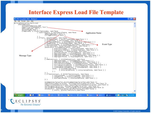 Interfaces Demo Eclipsys Baroda India Part One | PPT | Computer Software and Applications ...