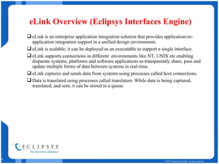 Interfaces Demo Eclipsys Baroda India Part Two | PPT | Computer ...