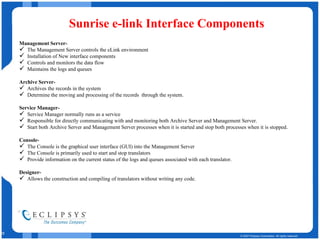 Interfaces Demo Eclipsys Baroda India Part Two | PPT