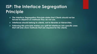 Interface segregation principle | PDF