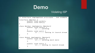 Interface segregation principle | PDF