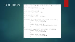 Interface segregation principle | PDF