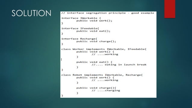 Interface segregation principle | PDF