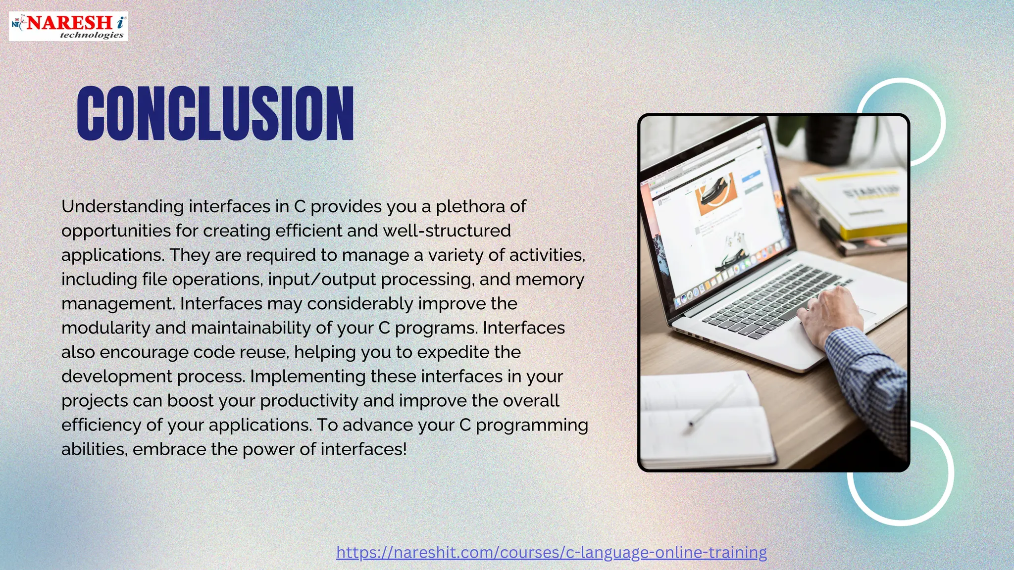 Design Interfaces in c in your real life- NareshIT | PPT