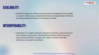 Design Interfaces in c in your real life- NareshIT | PPT