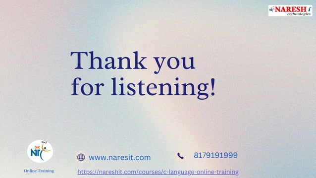 Design Interfaces in c in your real life- NareshIT | PPT