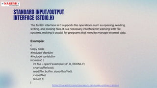 Design Interfaces in c in your real life- NareshIT | PPT