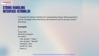 Design Interfaces in c in your real life- NareshIT | PPT