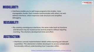 Design Interfaces in c in your real life- NareshIT | PPT