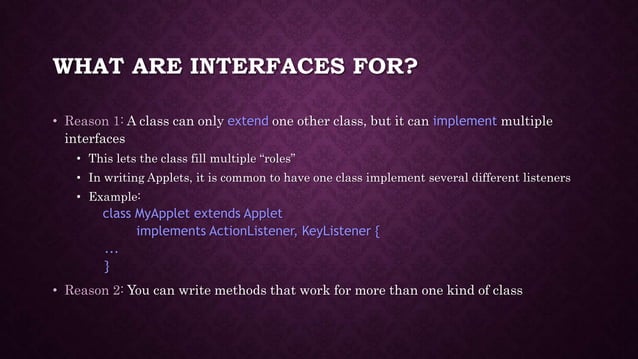Interfaces In Java | Pptx