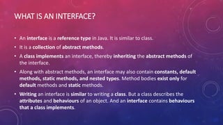 Interfaces in java | PPTX