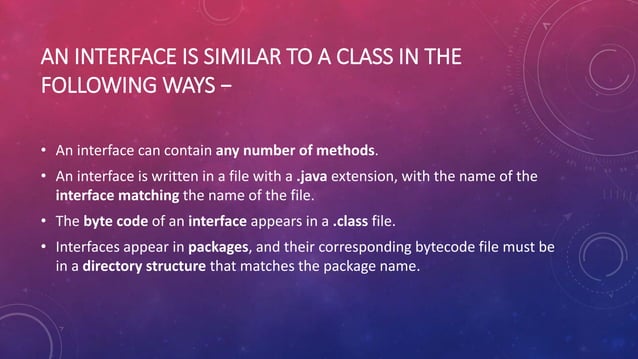 Interfaces in java | PPTX