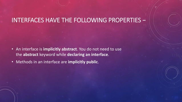 Interfaces in java | PPTX