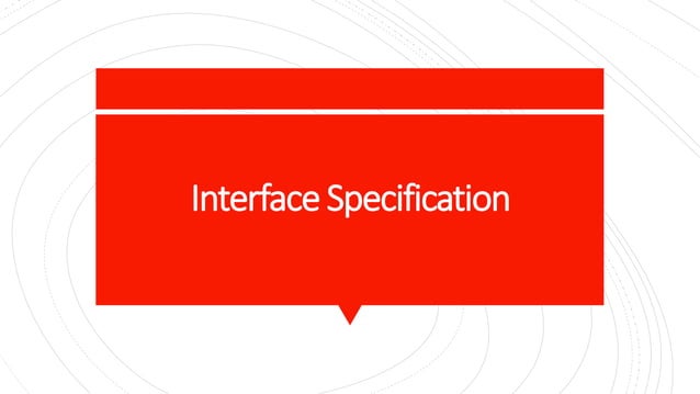 Interface specification | PPTX