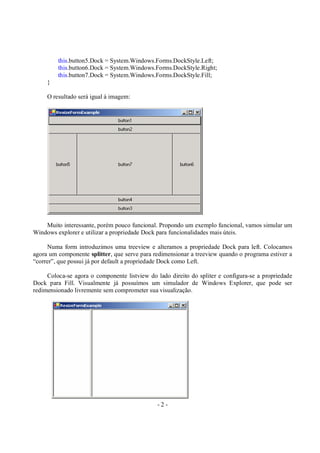 Interfaces windows em c sharp | PDF