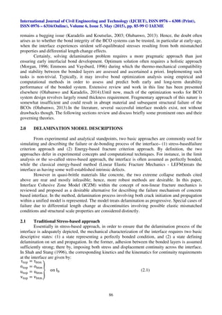 INTERFACIAL DELAMINATION FAILURE IN BONDED CONCRETE OVERLAY SYSTEMS - A REVIEW OF THEORIES AND ...