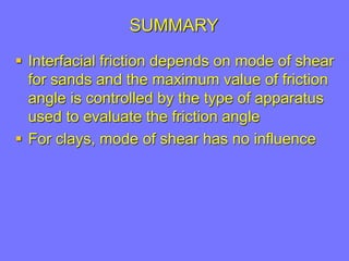 Interfacial Friction Between Soils And Solid Surfaces.ppt