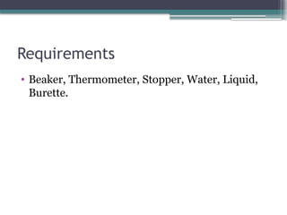 Determine the interfacial tension by drop weight method. | PPT