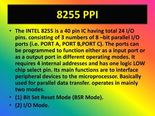 Interfacing of 8255 IC By Er. Swapnil Kaware. | PPT