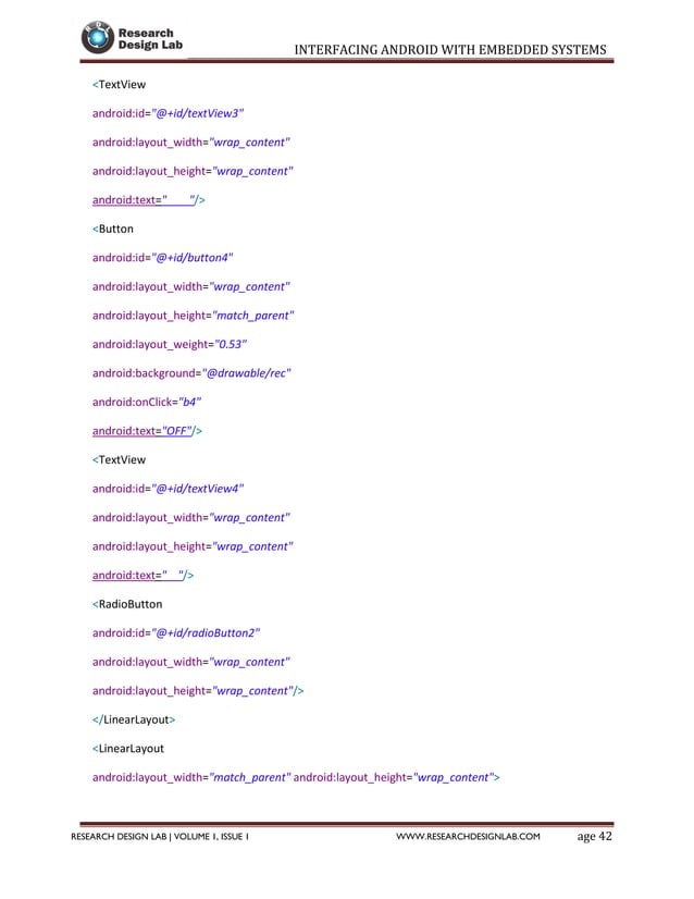 Interfacing android with embedded systems | PDF Interfacing android with embedded systems | PDF