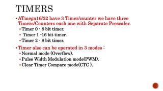 Timer & Interrupt Atmega16 | PPTX