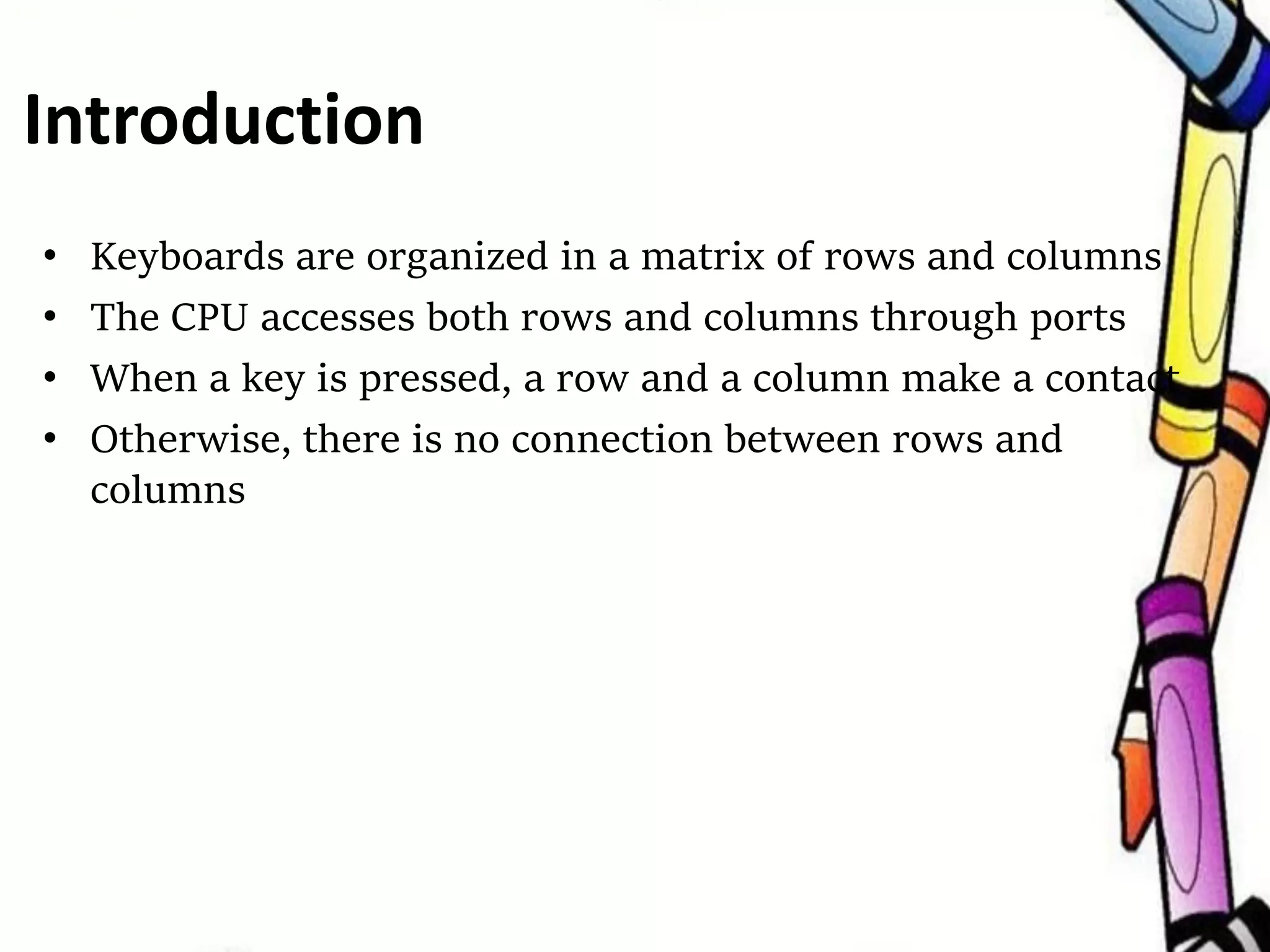 Keypad Interfacing with 8051 Microcontroller | PPT Keypad Interfacing with 8051 Microcontroller | PPT