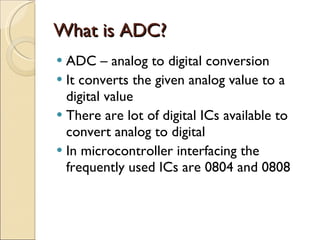 Interfacing adc | PPT