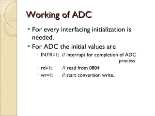 Interfacing adc | PPT