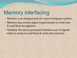 Interfacing address | PPT