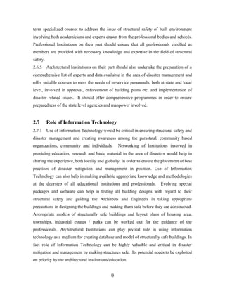 Interfacing architectural education & disaster management (1) | PDF