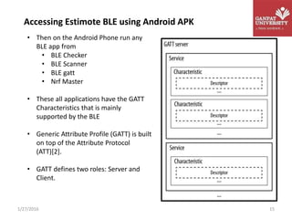 Interfacing BLE with android based device | PPTX
