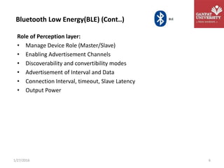Interfacing BLE with android based device | PPTX