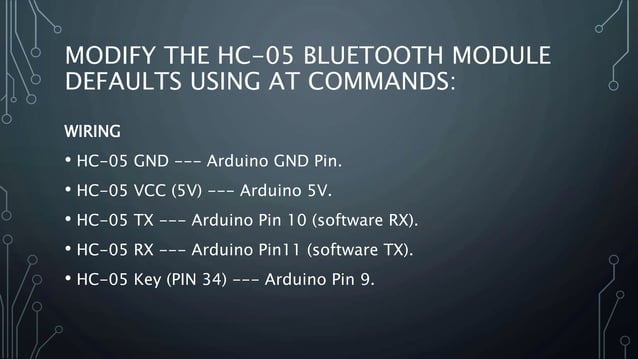 Interfacing Bluetooth With Arduino Pptx Computer Peripherals