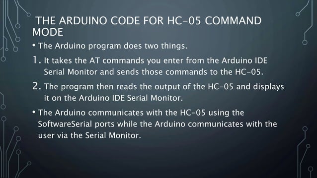 Interfacing Bluetooth With Arduino Ppt