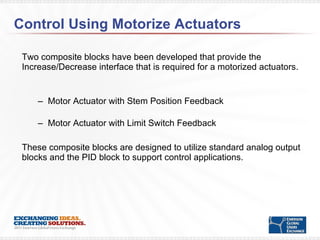 Interfacing delta v to motorized actuators addressing control ...