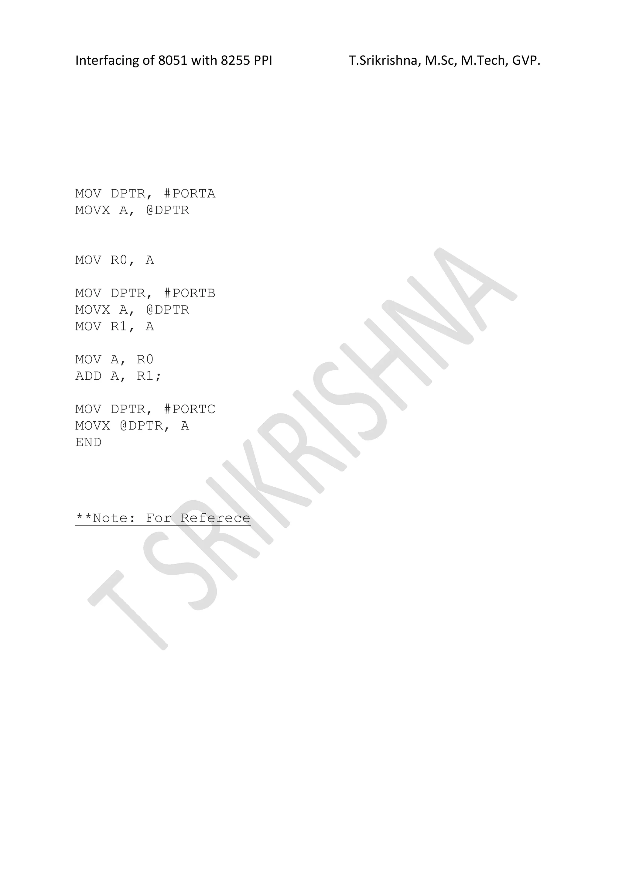 Interfacing of 8051 with 8255 Programmable Peripheral Interface.pdf